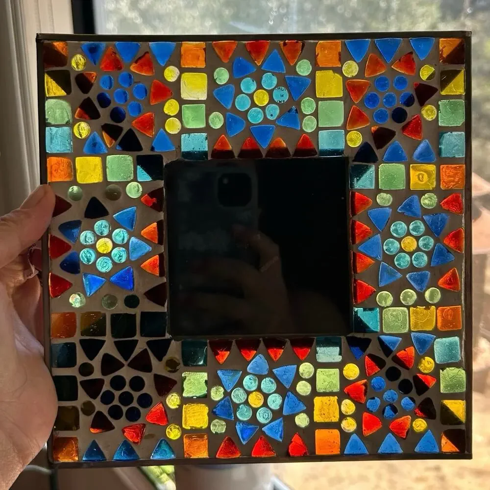 Unbranded | Accents | Mosaic Glass Tile Picture Frame Holds 35 Square ...
